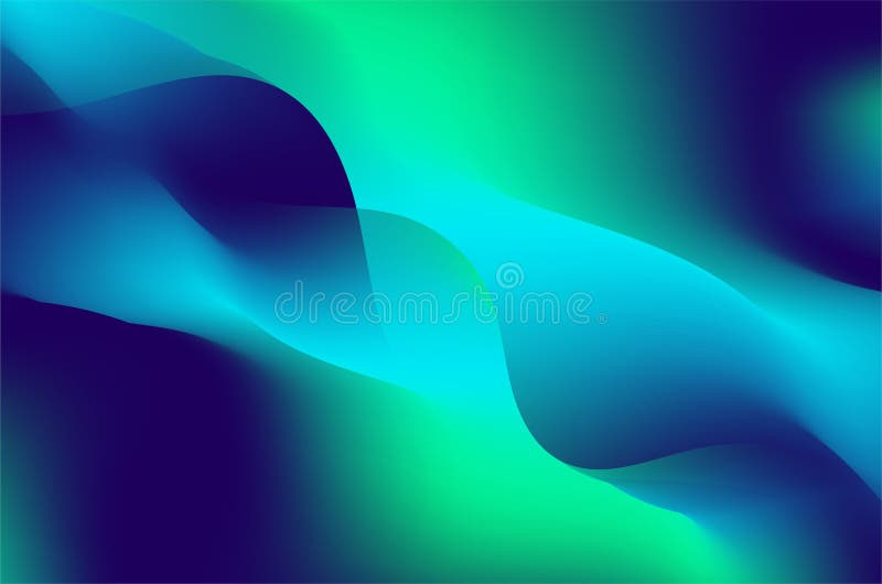 Gradient Mesh Design Background Collection Stock Vector - Illustration ...