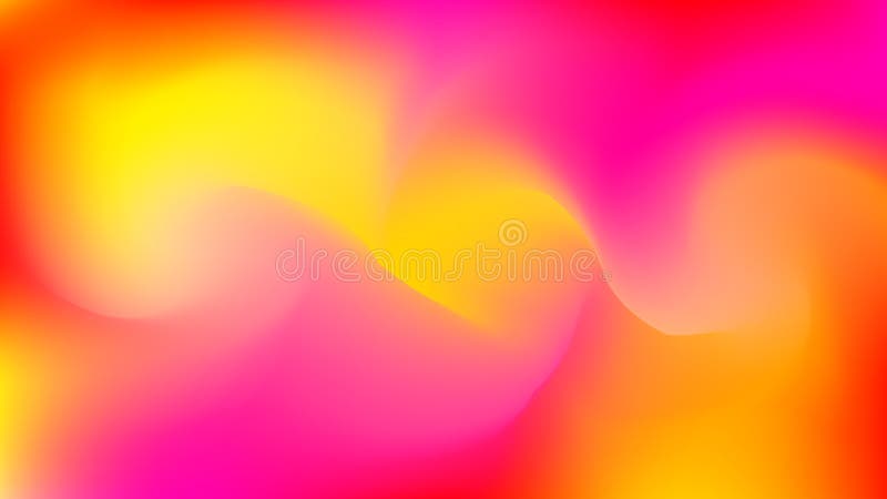 Gradient Mesh Red Yellow Abstract Background. Blurred Bright Colors ...