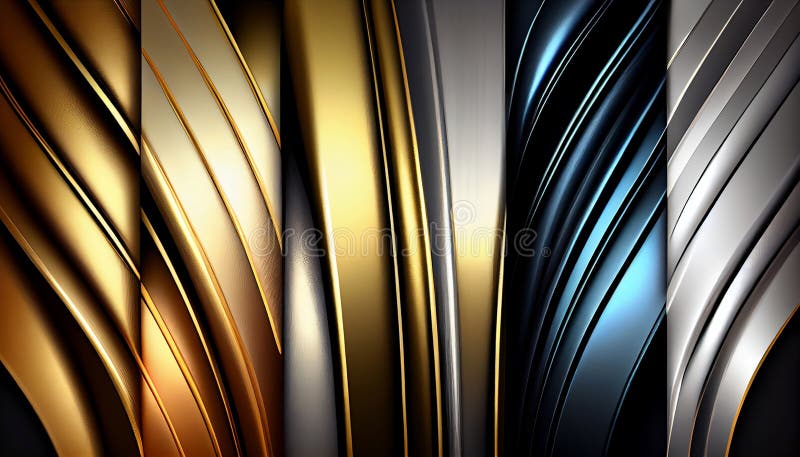 A Gradient of Metallic Colors that Blend Together Elegantly To Create a ...