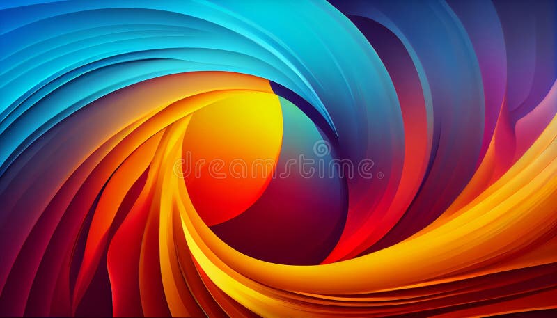 A Gradient of Mixed Colors Blend Together Unexpectedly To Create a ...