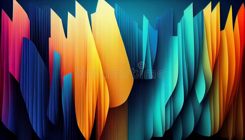 A Gradient of Mixed Colors Blend Together Unexpectedly To Create a ...
