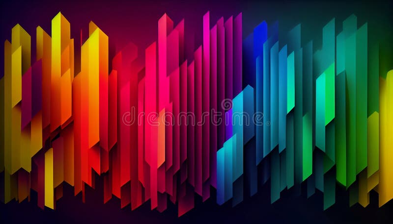 A Gradient of Mixed Colors Blend Together Unexpectedly To Create a ...