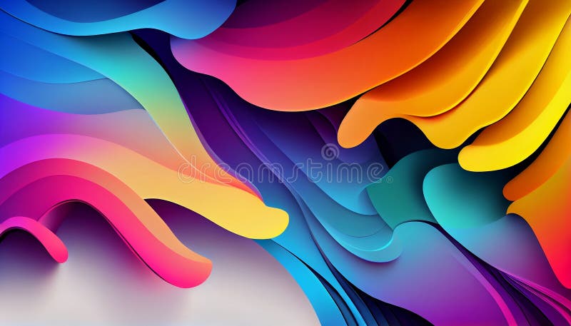 A Gradient of Mixed Colors Blend Together Unexpectedly To Create a ...