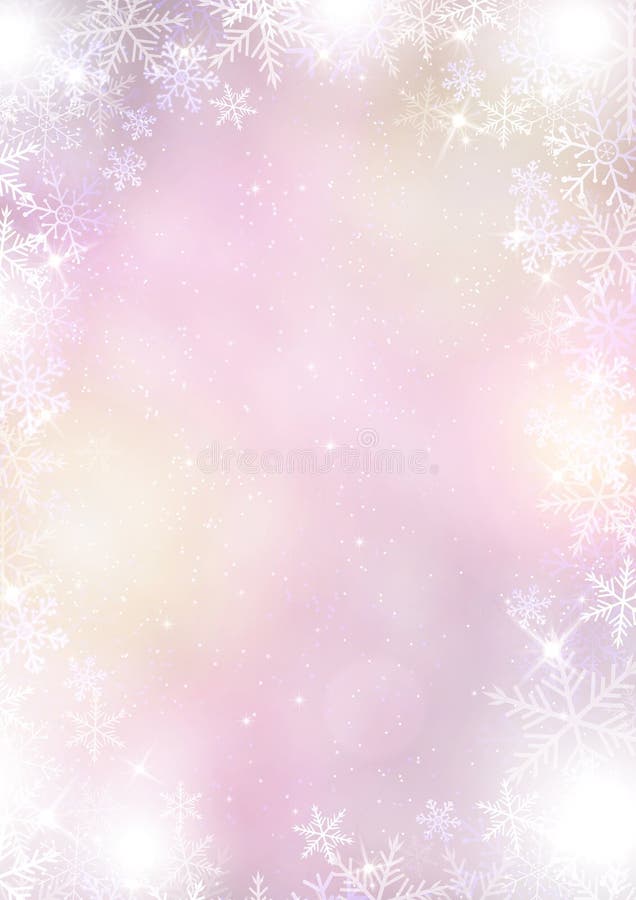 Gradient Mixed Purple Winter Paper Background with Snowflake Border ...