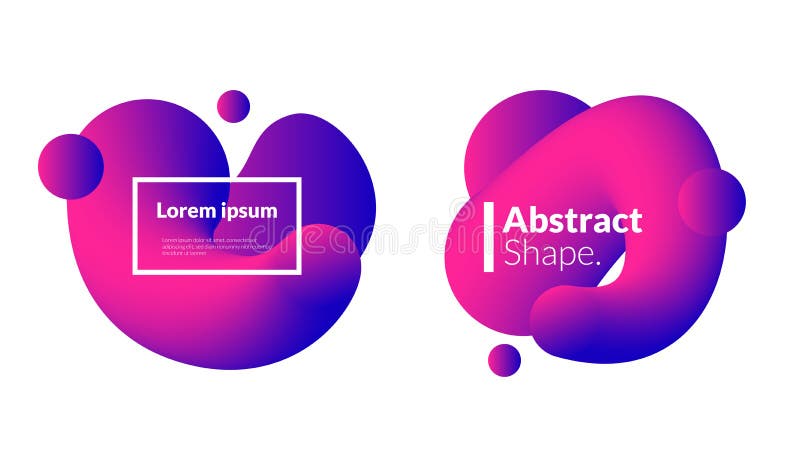 Gradient Modern Purple Blob Bubble Color Template Stock Illustration ...