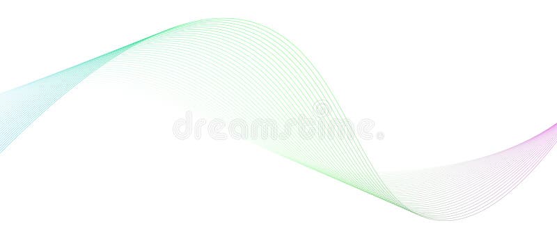 Gradient Moving Lines Design Element Stock Vector - Illustration of ...