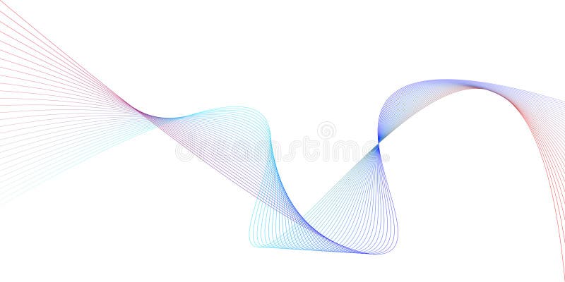 Gradient Moving Lines Design Element Stock Vector - Illustration of ...