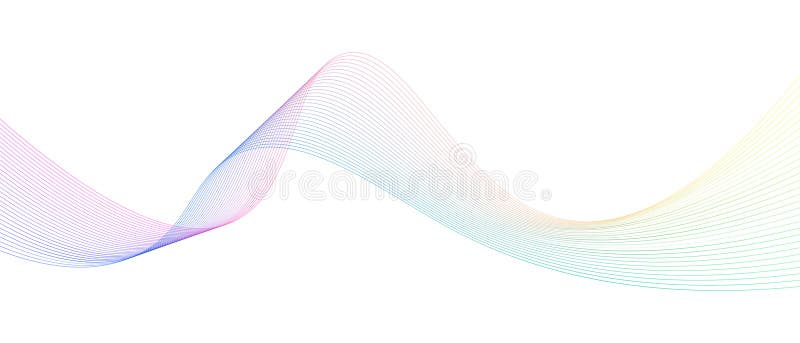 Gradient Moving Lines Design Element Stock Illustration - Illustration ...