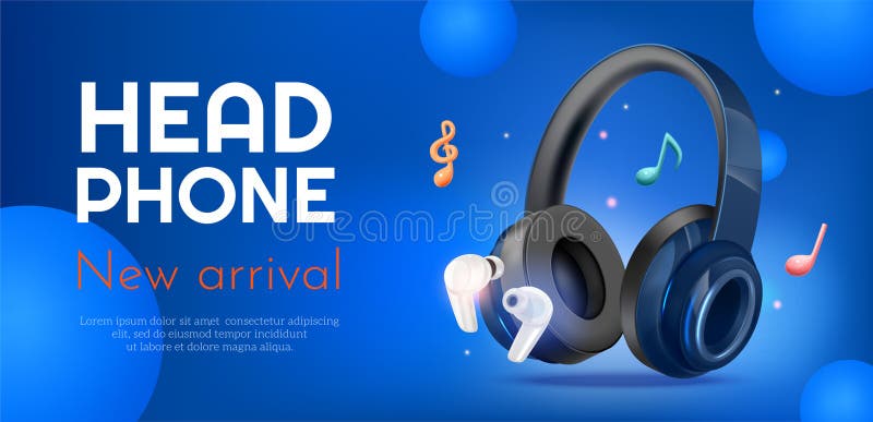 Gradient Music Horizontal Banner Template Stock Illustration ...