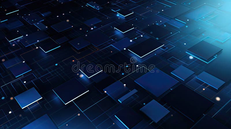 Gradient Navy Blue Technology Background Stock Illustration ...