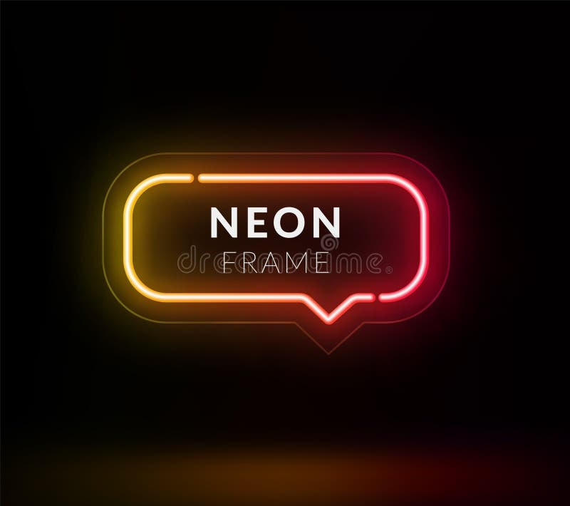 Yellow Neon Speech Bubble Stock Illustrations – 2,502 Yellow Neon ...