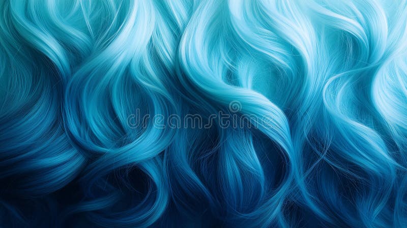 Gradient Ombre Blend from Royal Blue To Light Teal with a Soft, Flowing ...