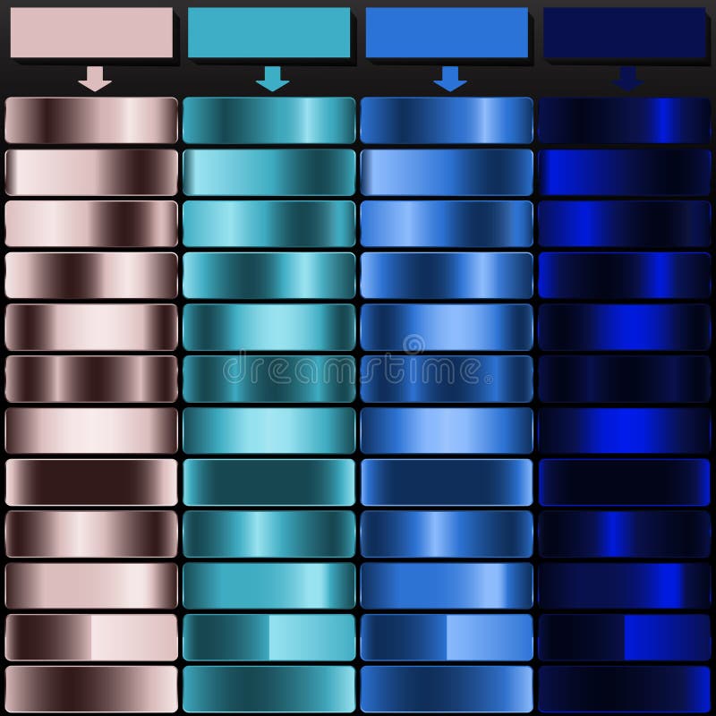 Midnight Ink Opulent Gradient Palette Stock Illustrations – 6 Midnight ...