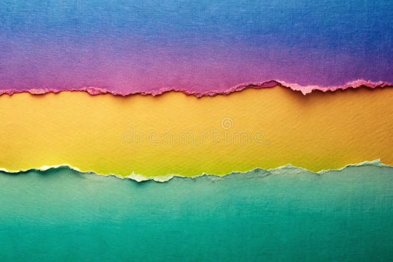 Gradient Paper Tear Effect – Textured Edges within Color Transition ...