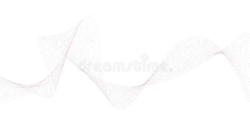 Gradient Particles Moving Lines Design Element Stock Illustration ...