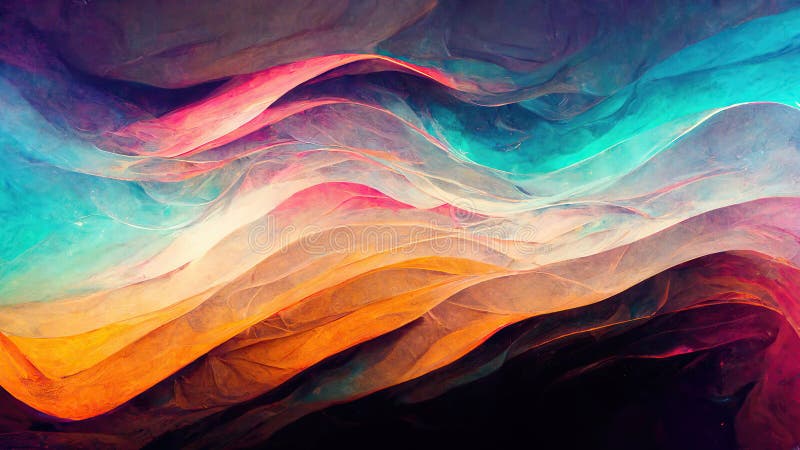 Gradient Pastel Ocean Wave Pattern in Close Up Stock Illustration ...