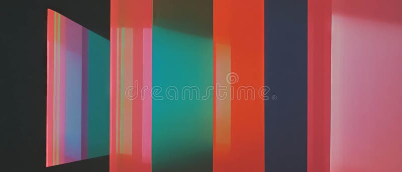 Gradient Patterns Displaying Fading Colors and Unique Depth Perception ...