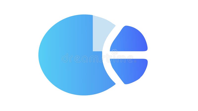 Gradient Pie Chart Icon, Data Distribution and Analytics, Vector Design ...