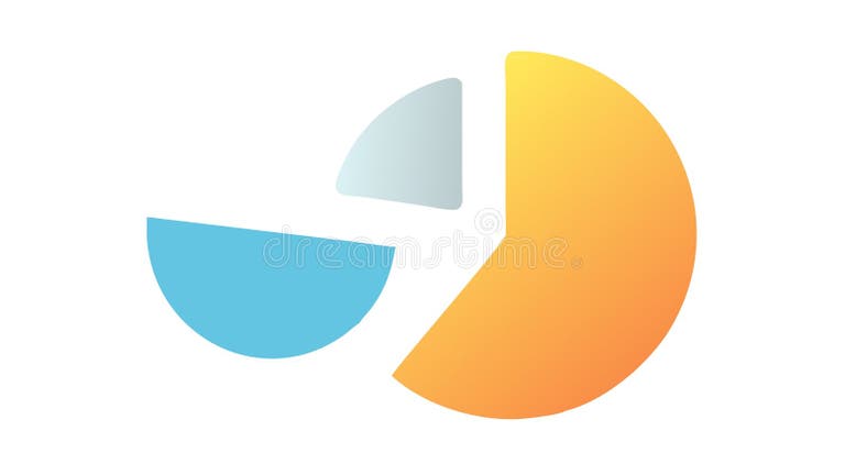 Gradient Pie Chart, Proportional Data, Visual Statistics, Vector Design ...