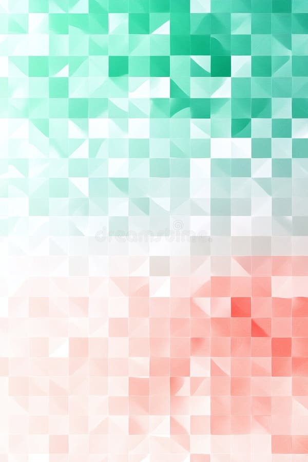 Gradient in Pixel Format Transitioning from Soft Coral To Pale Mint ...