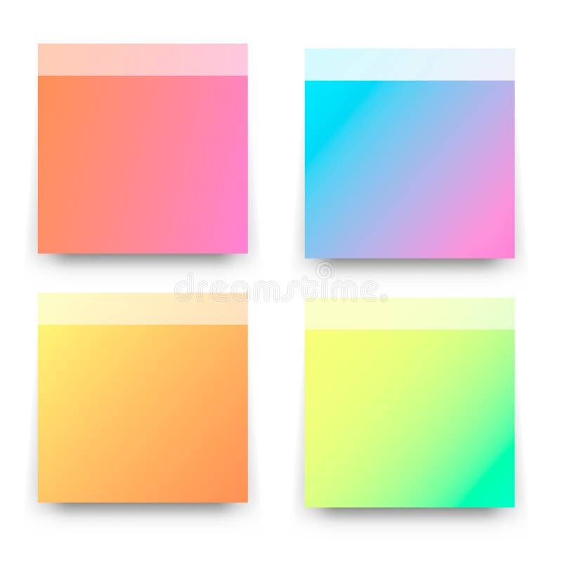 Gradient post tag sticker stock vector. Illustration of paper - 124696856