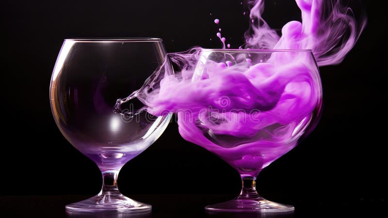 Gradient powder in water stock illustration. Illustration of reaction ...
