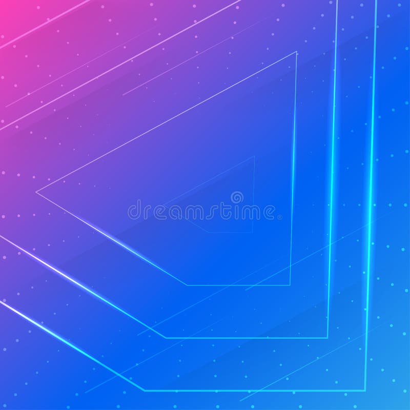 Gradient Purple Blue Abstract Geometric Background Vector.Dynamic ...