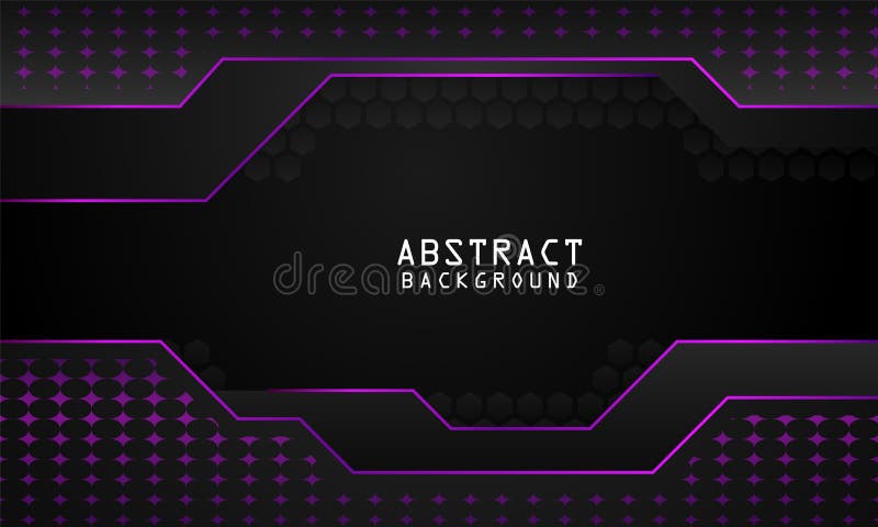 Gradient Purple Dark Tech Futuristic Template Background Isolated Stock ...