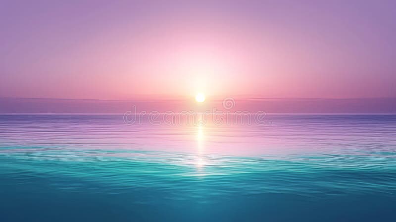 A Gradient of Purple and Teal with a Horizontal Line Abstract ...