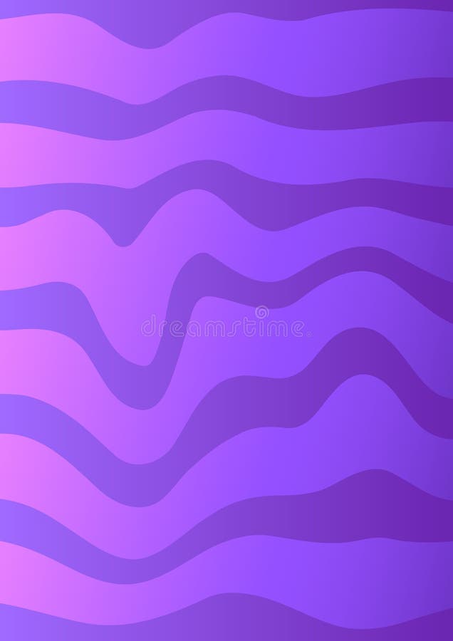 Gradient Purple Wavy Psychedelic Background. Vertical Rectangle Stock ...