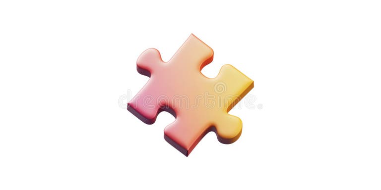 Gradient Puzzle Piece. Symbol of Problem Solving and Creativity ...