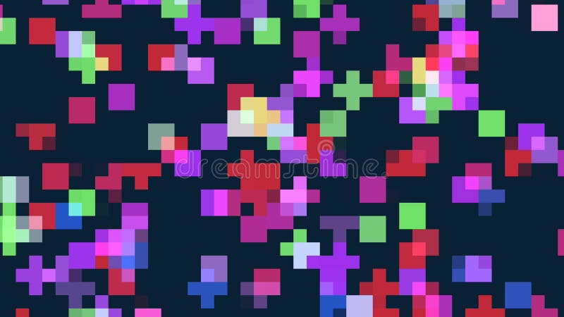 Gradient Rainbow Pixels in 8 Bit Pattern Stock Video - Video of ...