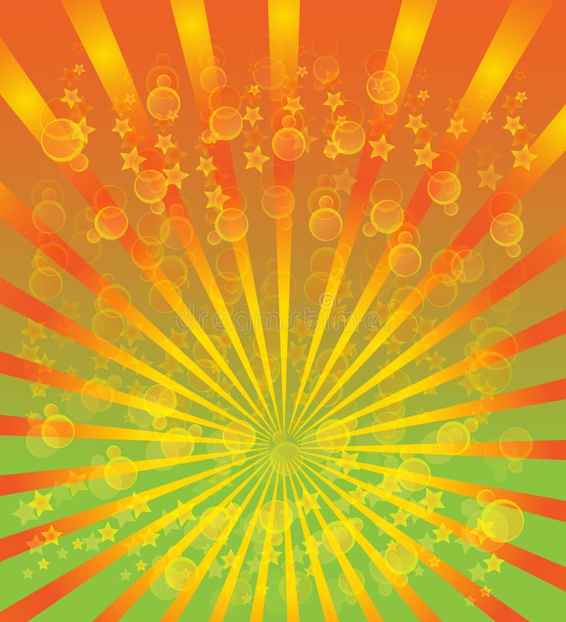 Gradient Ray and bubbles stock vector. Illustration of artistic - 7713222