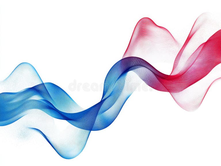 Gradient Rectangle in Indigo and Red with Geometric Line Art Featuring ...