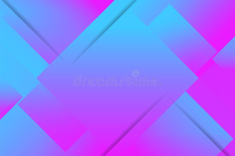 Gradient Rectangles Background. Blue and Pink Color Stock Vector ...