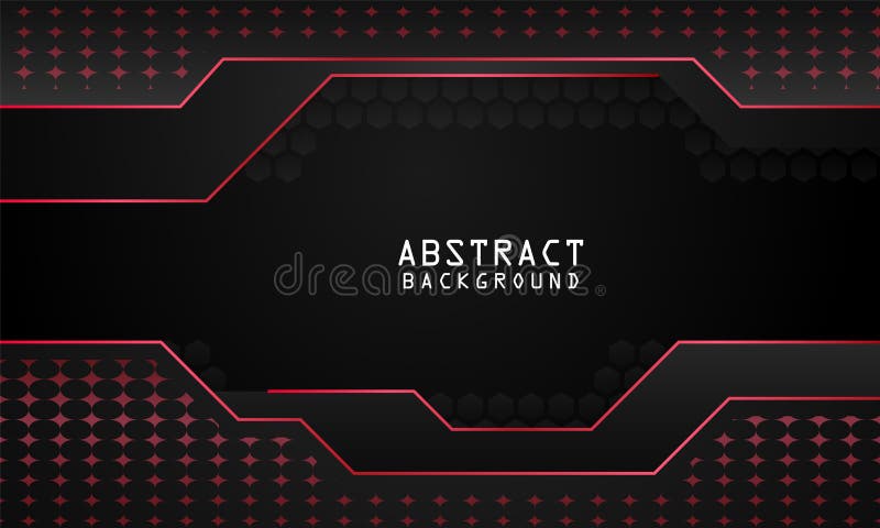 Gradient Red Dark Tech Futuristic Template Background Vector Stock ...