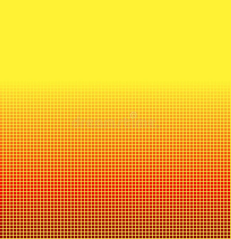 Gradient Red Dots on Yellow Background Stock Illustration ...