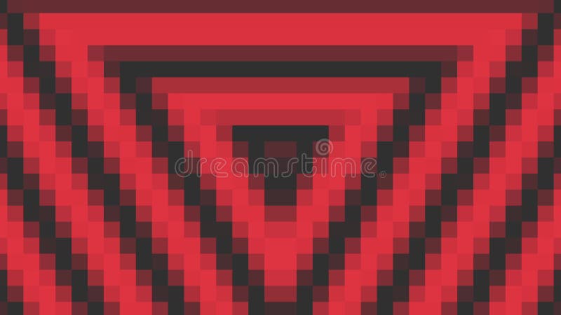 Gradient Red Pixels and Triangles Pattern Stock Video - Video of ...