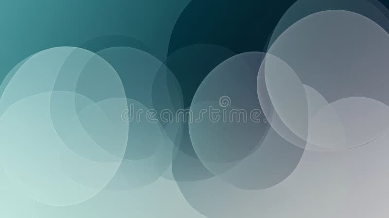 A Gradient from Rich Teal To Dark Blue, with Translucent Circles in ...