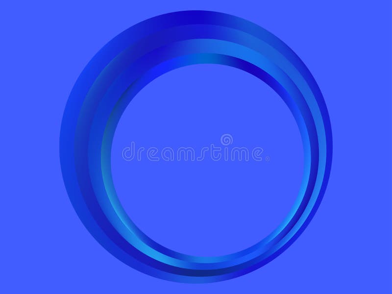 Gradient Ring is Blue. Fashionable Frame, Logo Design Stock Vector ...