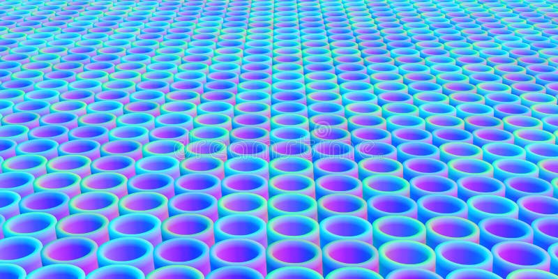 Gradient Round Bar Background Circular Structure 3d Illustration Stock ...