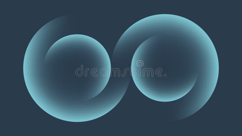 Gradient Round Shapes. Futuristic Abstract Background with Soft Colored ...