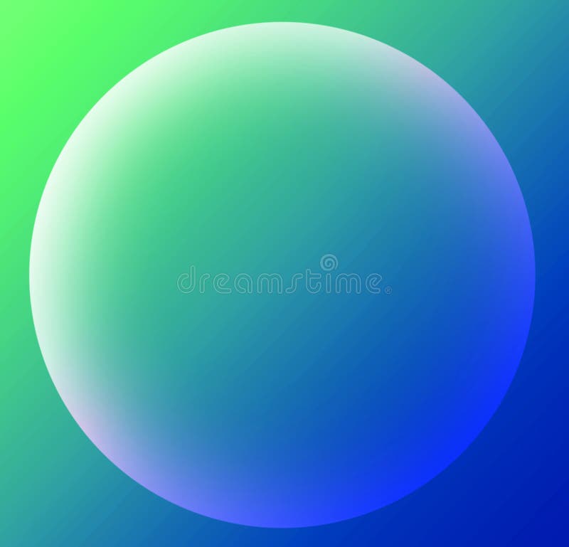 Gradient Blue and Green Frame with 3D Sphere Shaped Copy Space Stock ...