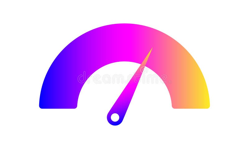 Gradient Scale with Arrow. the Measuring Device Icon Stock Vector ...
