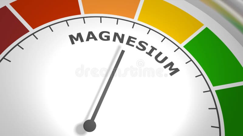 Magnesium Level Abstract Scale. Food Value Measuring. 3D Render Stock ...