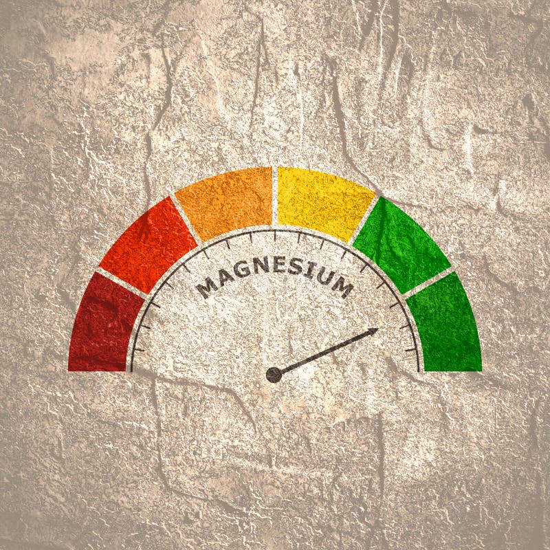 Magnesium Level Abstract Scale. Food Value Measuring Stock Photo ...