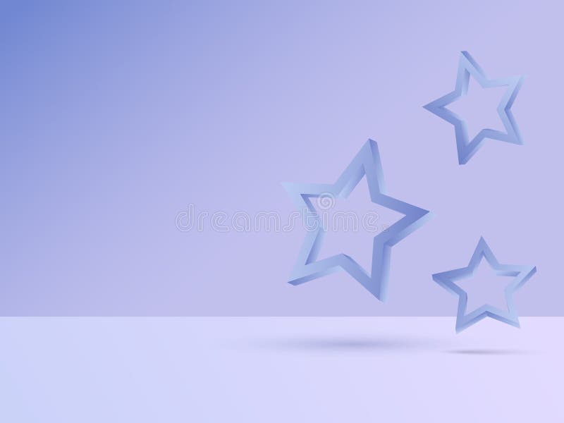 3d Background Products Minimal Scene with Lavender Stars 3d. Stock ...