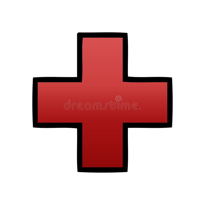 Gradient Shaded Cartoon Addition Symbol Stock Vector - Illustration of ...