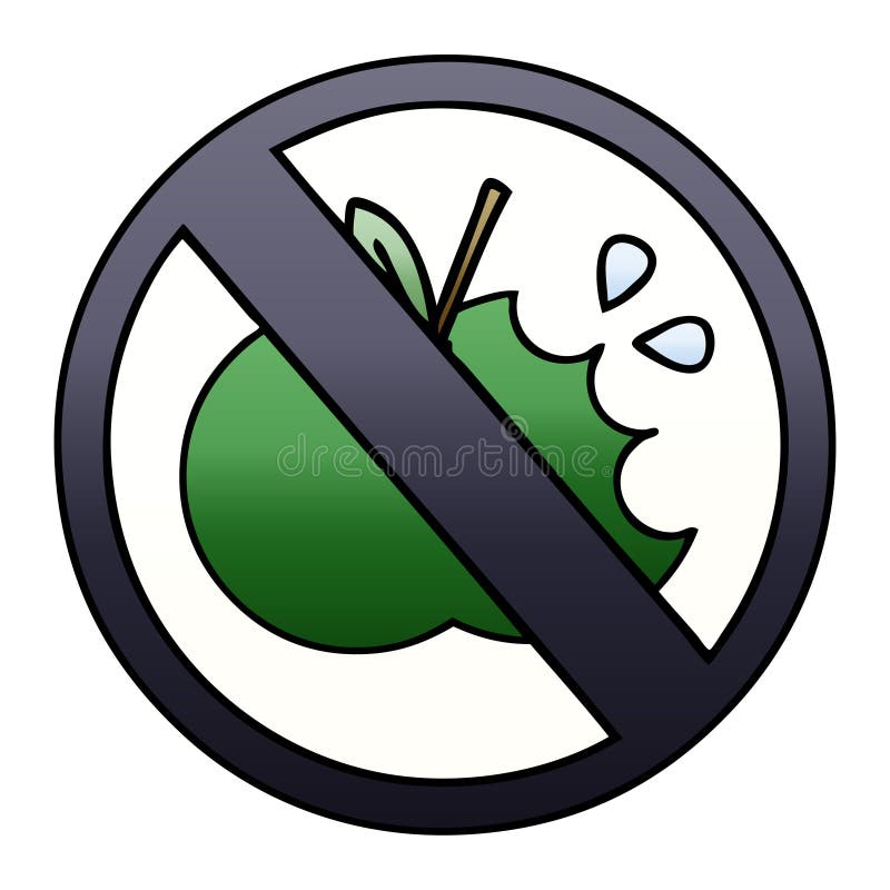 No Eating Sign No Food Sign. Vector Illustration Stock Vector ...