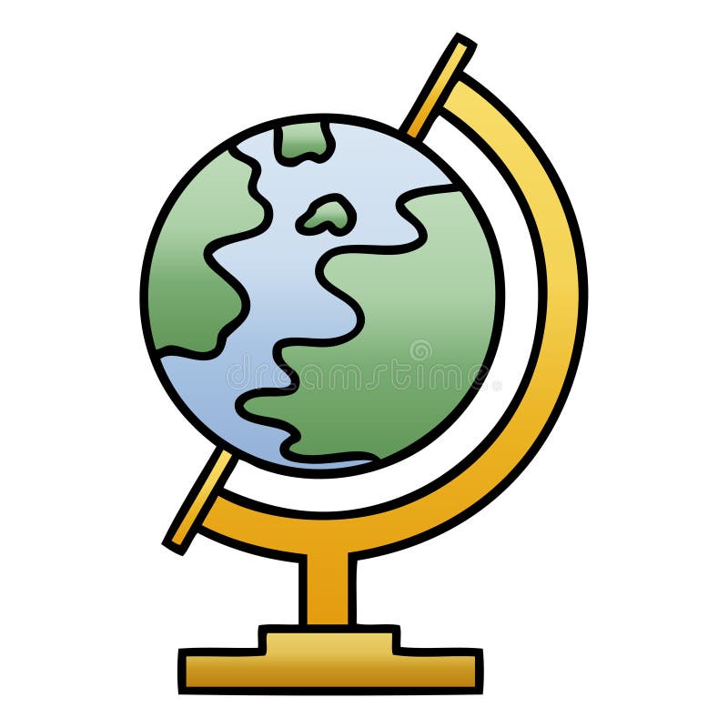 Cartoon World Globe Clipart